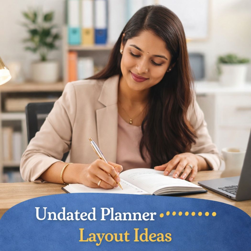Undated Planner Layout Ideas – Weekly, Monthly & Daily Formats Explain ...